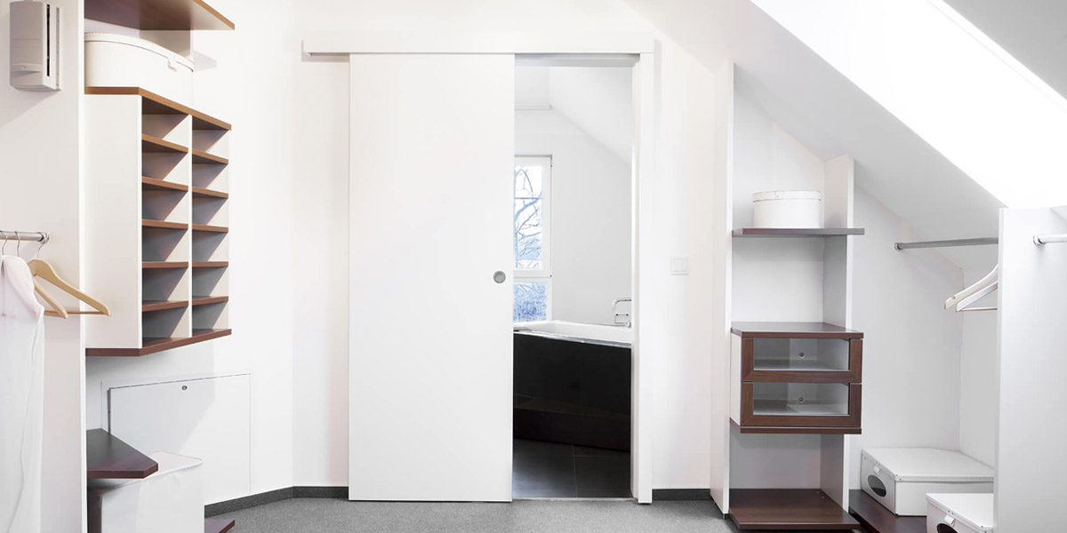 Exposed Sliding Door Kit | sliding doors that move alongside the wall ...